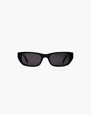 Marcel Black Black - Slim Rectangular Sunglasses by Corlin – corlineyewear
