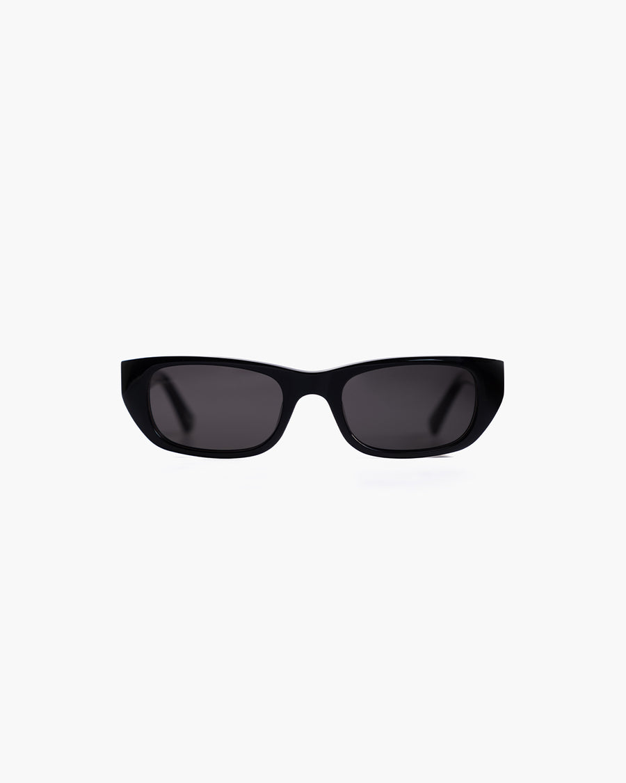 Marcel Black Black - Slim Rectangular Sunglasses by Corlin – corlineyewear